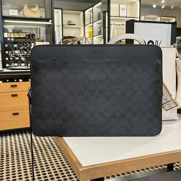 Coach | Bags | Coach Laptop Case In Signature Canvas | Poshmark